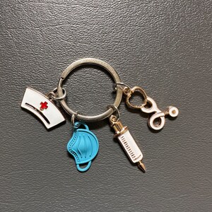 Nurse Keychain: Medical Charm Keyring, Appreciation Gift - Etsy
