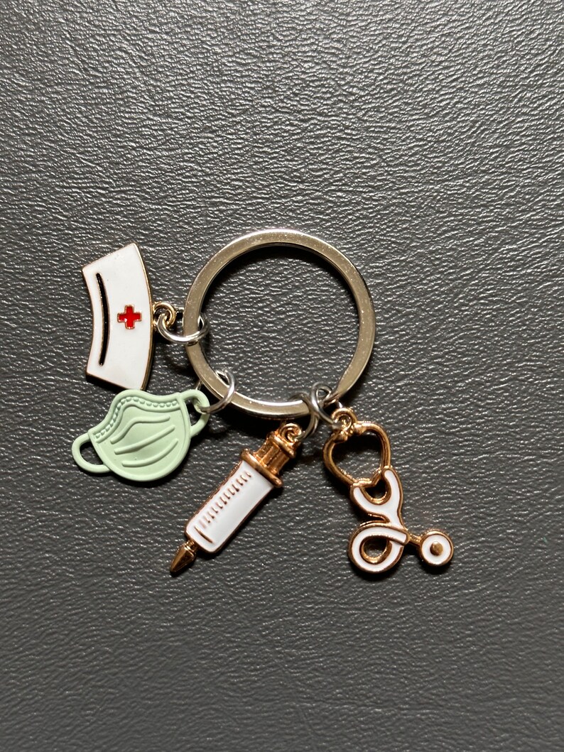 Nurse Keychain: Medical Charm Keyring, Appreciation Gift - Etsy