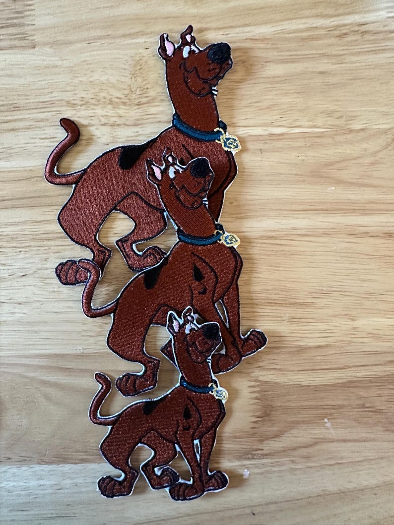 Cartoon Character Scoby Dog, Embroidery Patch- Iron On, Sew - Etsy