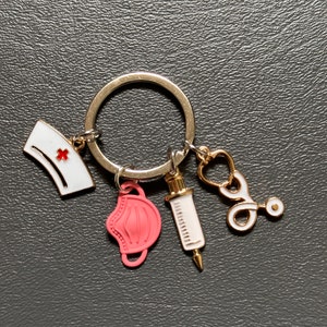 Nurse Keychain: Medical Charm Keyring, Appreciation Gift - Etsy