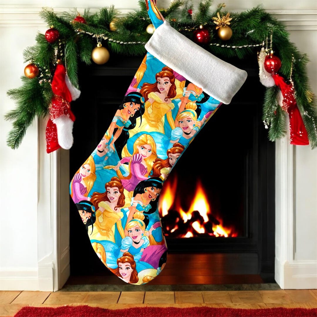 Princess Christmas Stocking, Custom Holiday Gift , Kids Gifts, Other ...