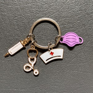 Nurse Keychain: Medical Charm Keyring, Appreciation Gift - Etsy