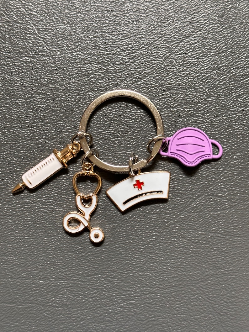 Nurse Keychain: Medical Charm Keyring, Appreciation Gift - Etsy