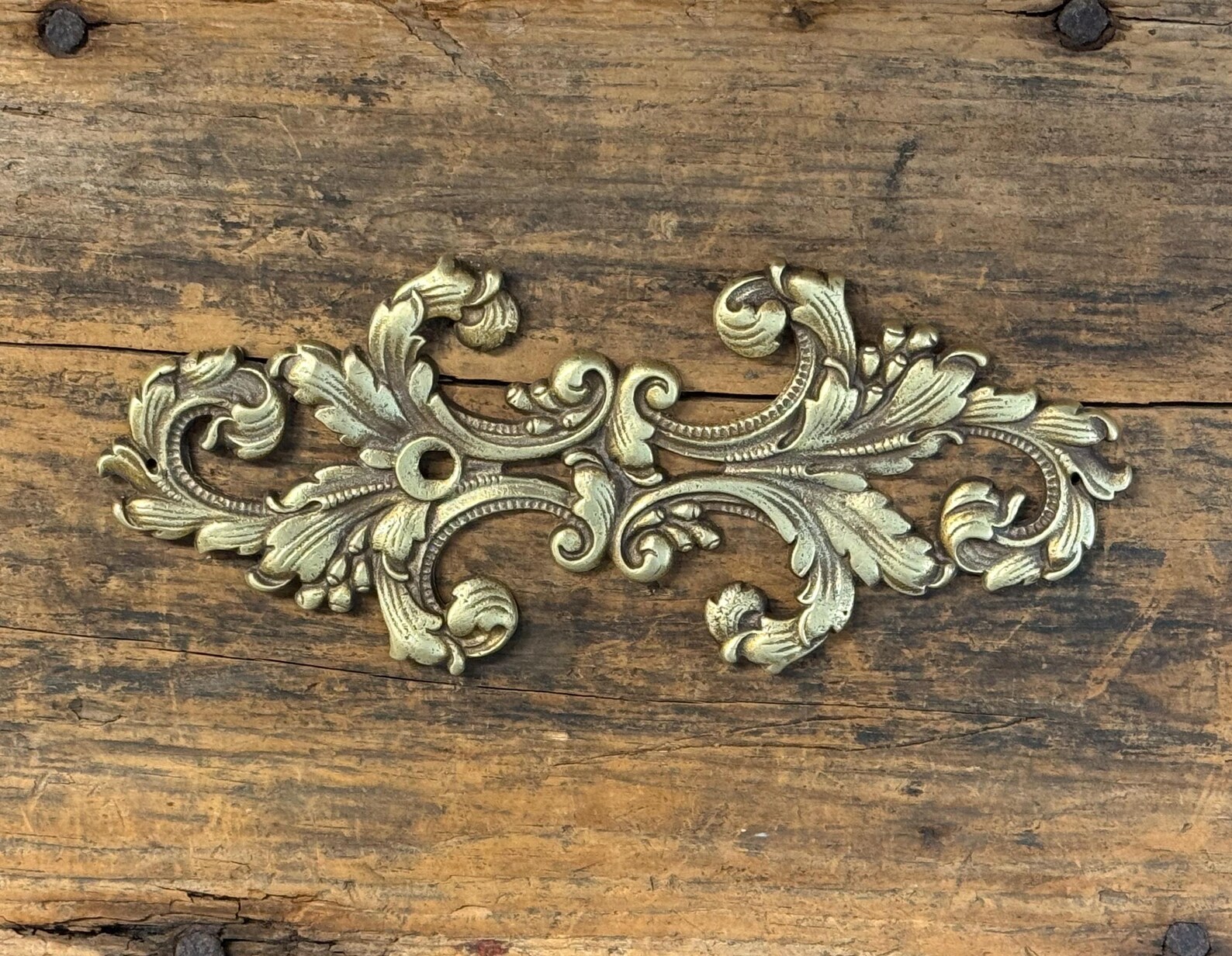 Antique French Victorian Solid Brass Furniture Embellishment Found ...