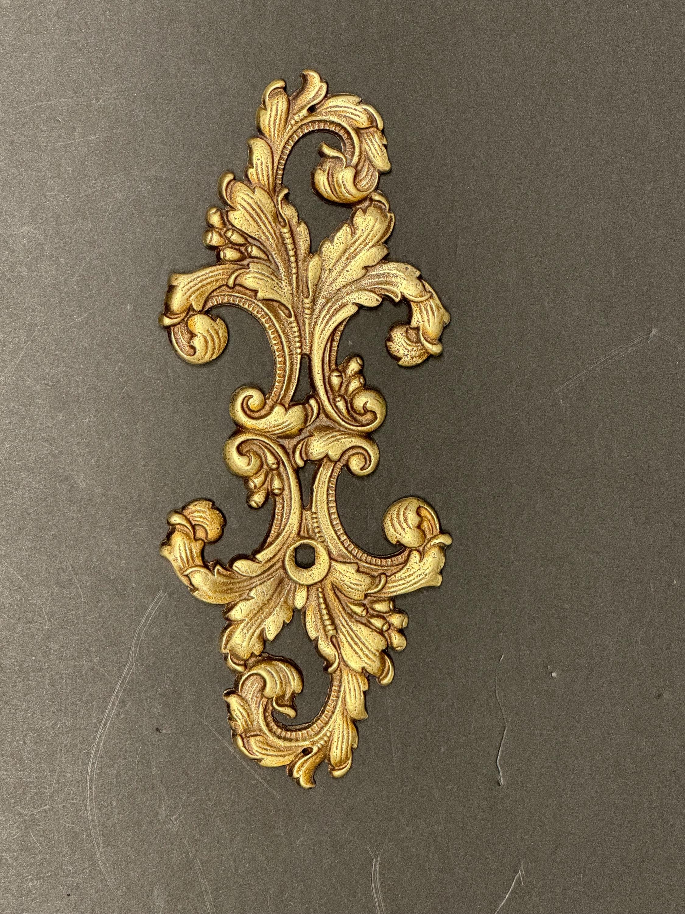 Antique French Victorian Solid Brass Furniture Embellishment Found ...