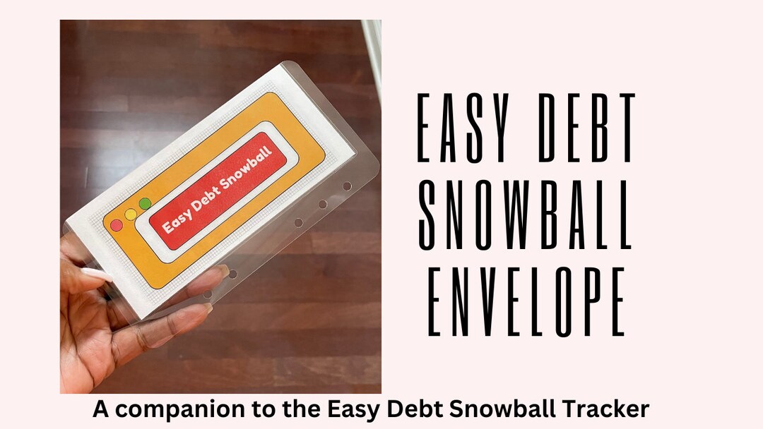 A6 Easy Debt Snowball Cash Envelope L Companion to the Easy Debt ...