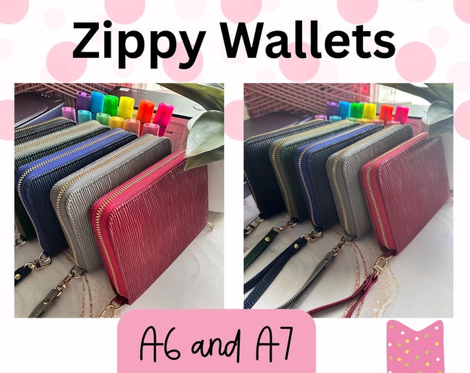 Zippy Wallets A7 and A6 L Money Challenge L Cash Envelopes - Etsy