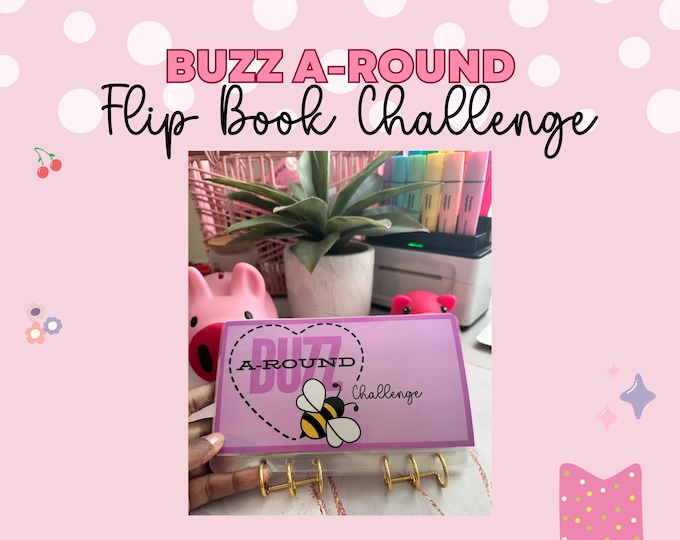 Buzz A-round Reusable Savings Challenge Flip Book - Etsy