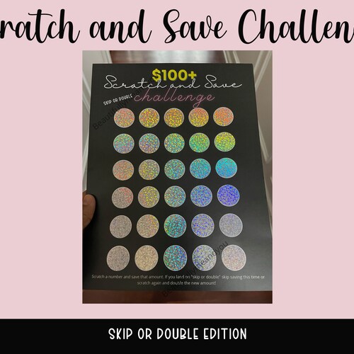 Mystery Scratch off Savings Challenge Card Scratch and Save - Etsy