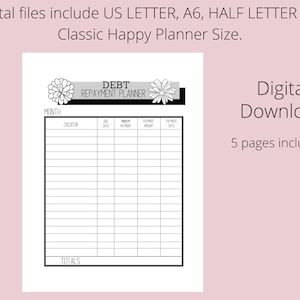 Easy Cash Budget Planner, Printable, Budget by Paycheck, US Letter ...
