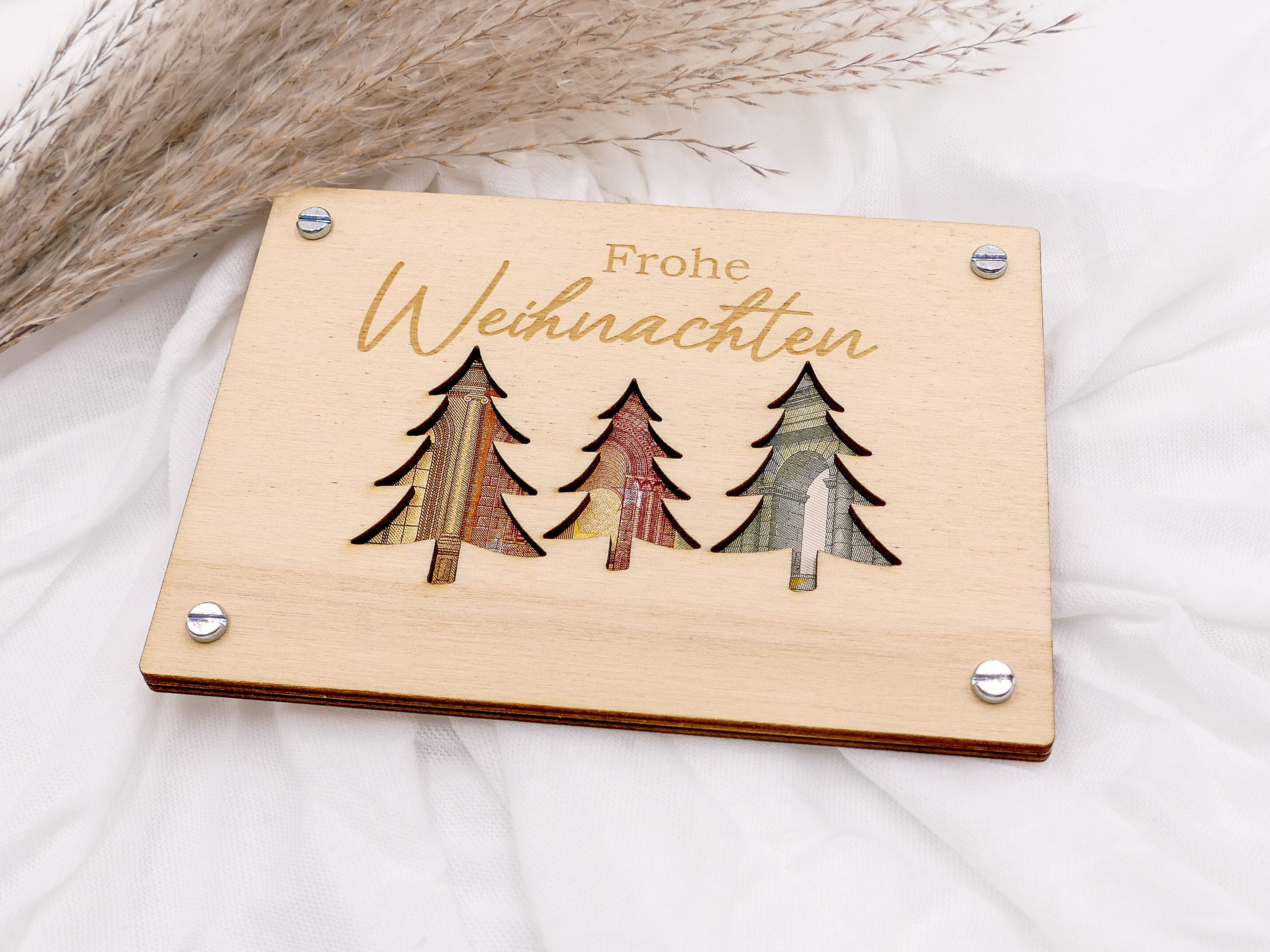 Geldgeschenk Karte zu Weihnachten aus Holz Weihnachtsgeschenk Holzkarte ... Geldgeschenk Karte zu Weihnachten aus Holz Weihnachtsgeschenk Holzkarte ...