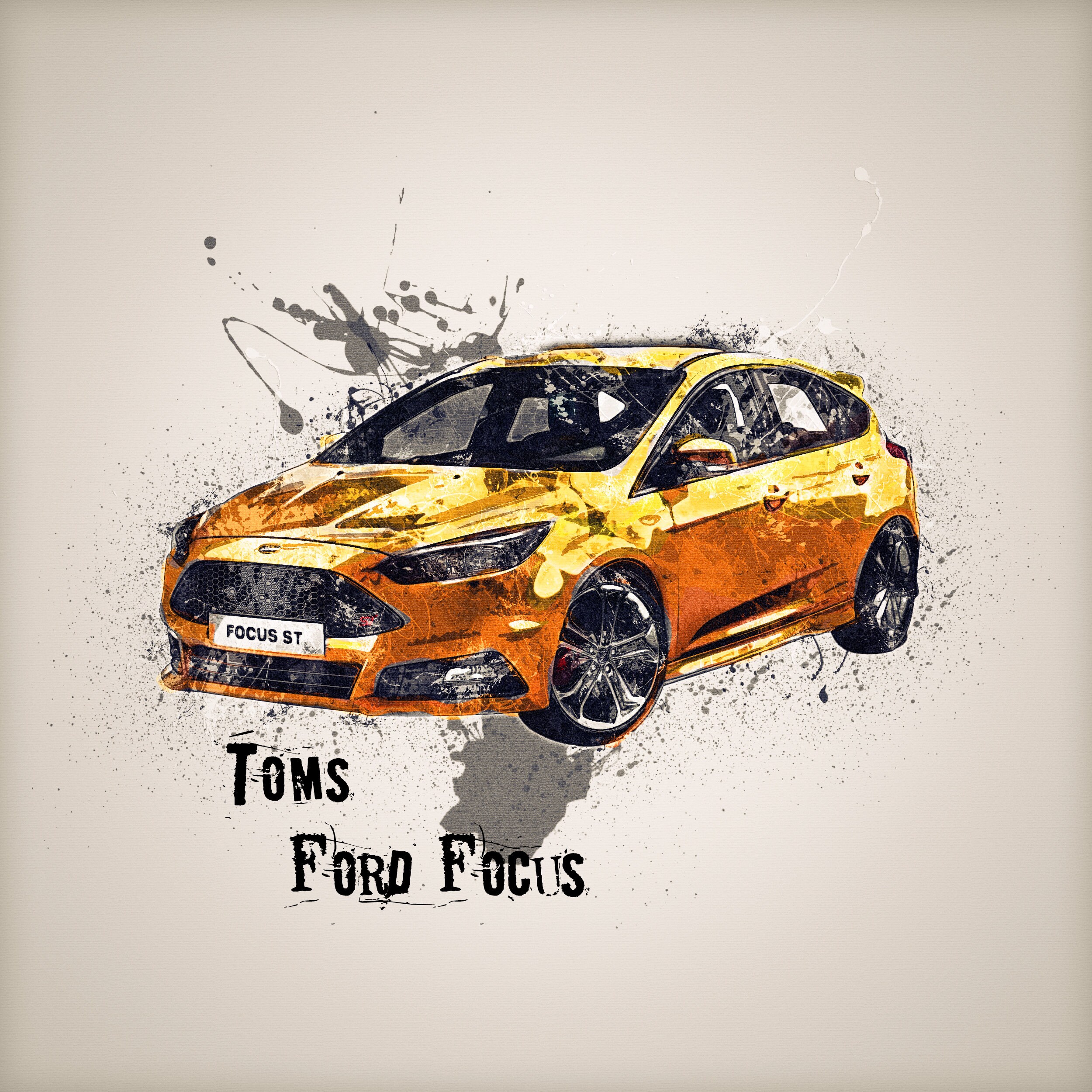 Custom Car Portrait From Your Photo (DIGITAL) | Car Art | Car Lover ...