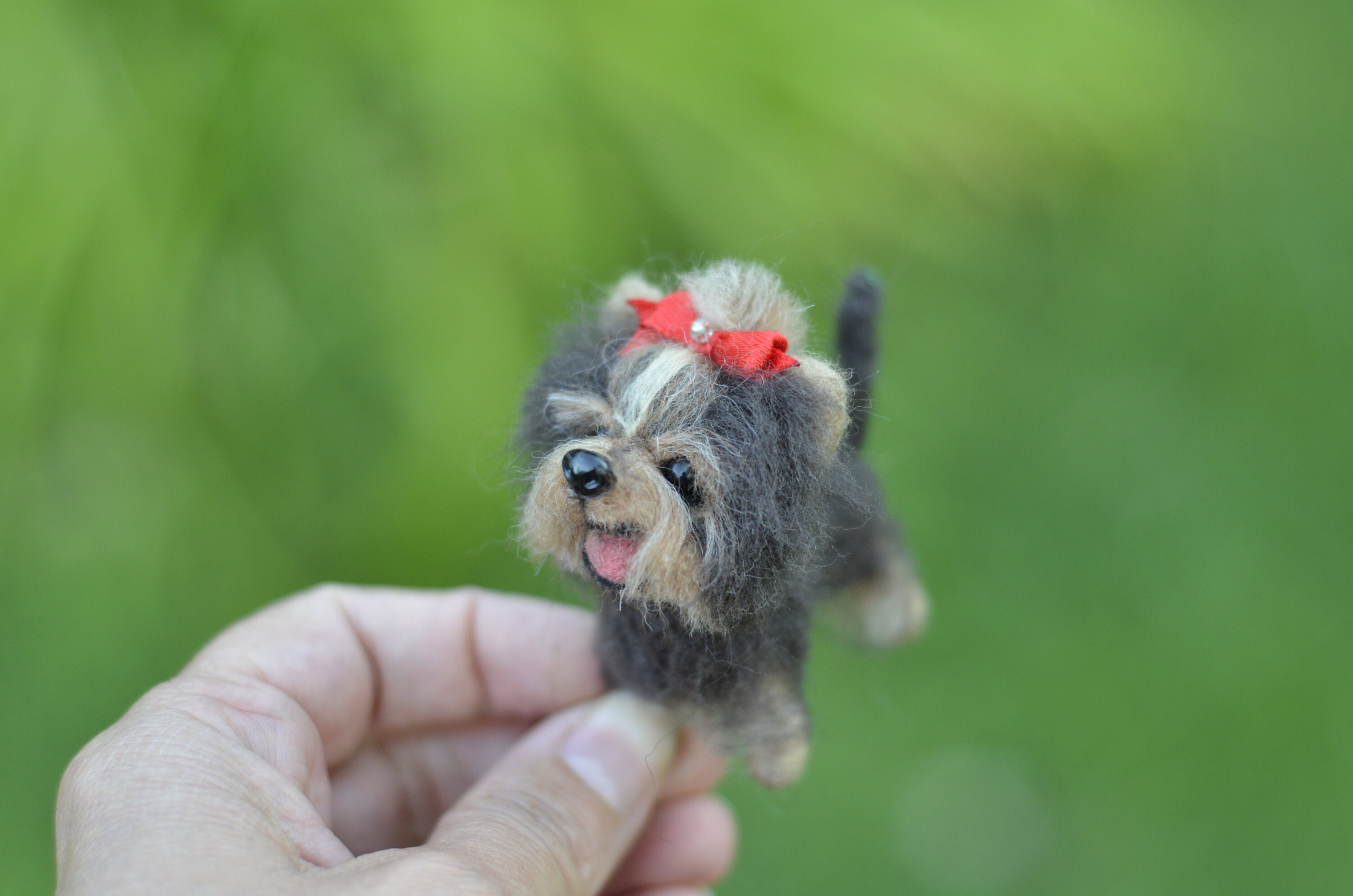 Mini Baby Yorkie Figurine for Home Decor or Doll Accessory 1/6 | Etsy