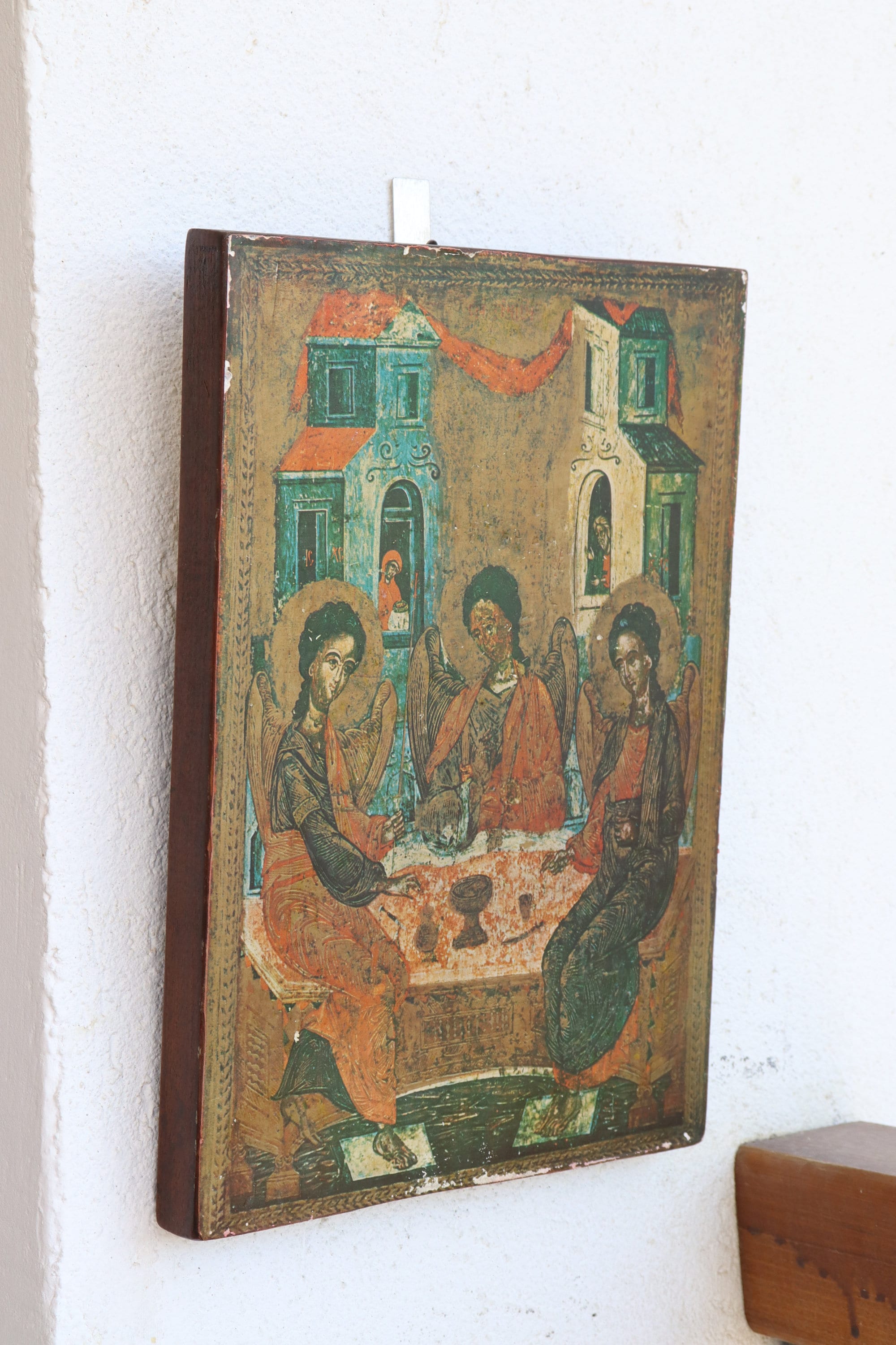 Abraham and the Three Angels Icon Trinity Antique Hand Painted - Etsy