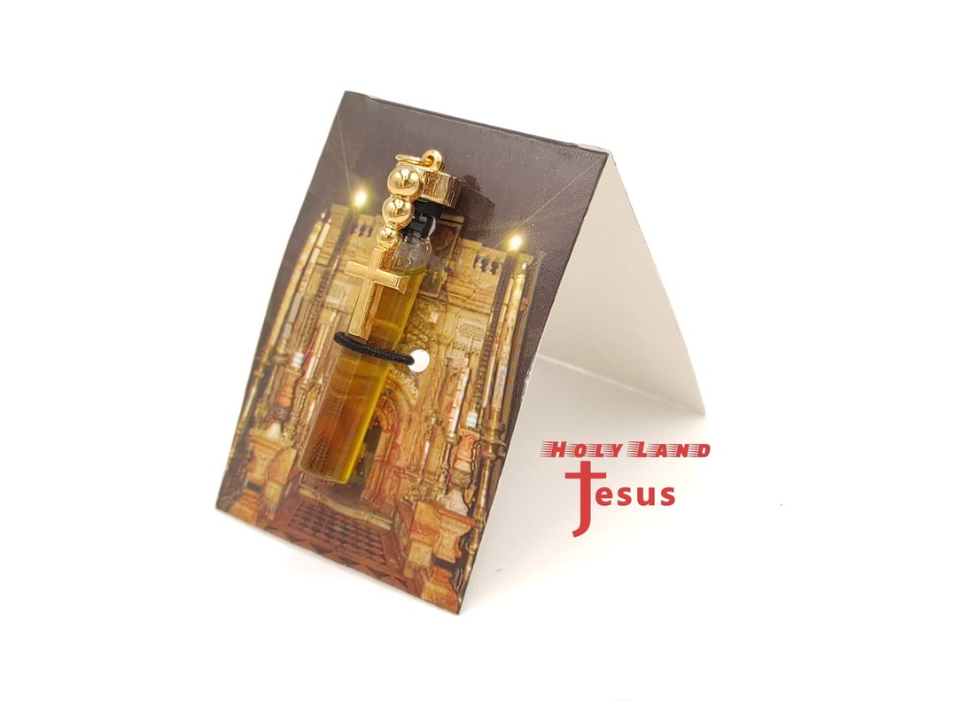 Holy Olive Oil From Sepulcher Church Jerusalem Holy Land WITH CARD Gift ...