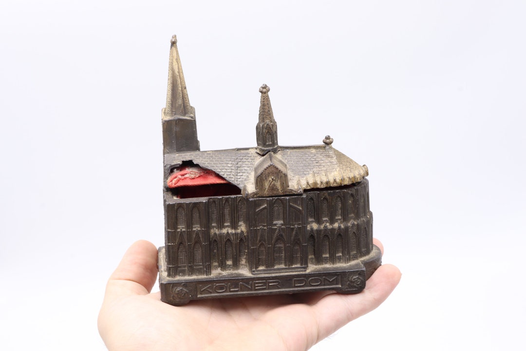 Church Germany KOLNER DOM Souvenir Metal Statue Figurine Box Jewelry ...