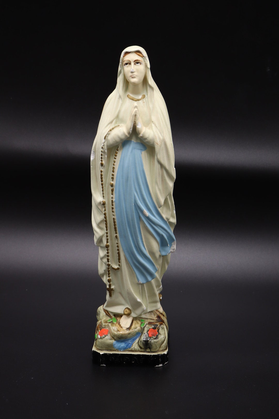 Statue Virgin Mary Figure Vintage Madonna Mother Christianity Religion ...