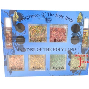 Incense Anointing Oil Set Mix Fragrances of Holy Bible Nard Rose Jasmin ...