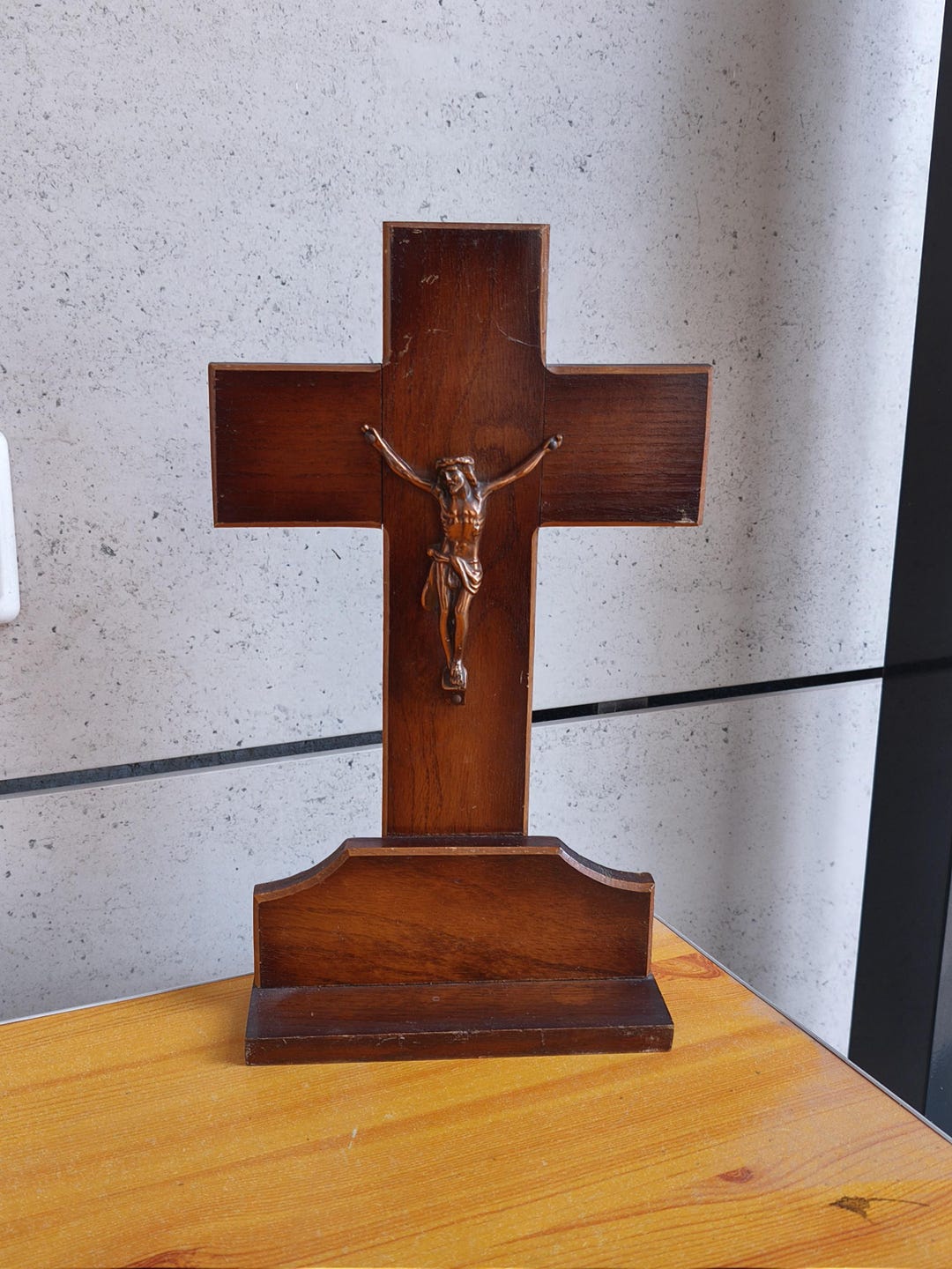Vintage Wooden Crucifix Jesus Christ Religious Decor Catholic Rustic ...