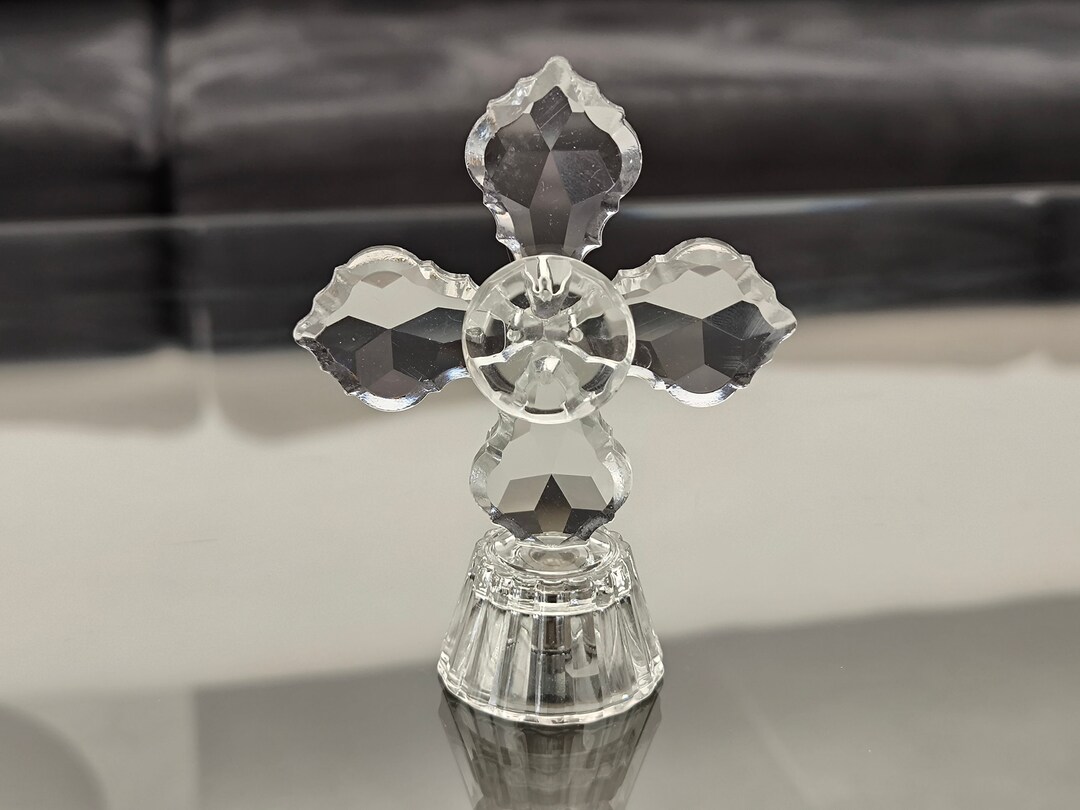 Hidden Lighting Crystal Jerusalem Cross Religious Crosses Glass Crystal ...