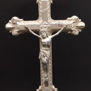 Altar Crucifix Jesus Christ Cross Standing Christianity Antique ...