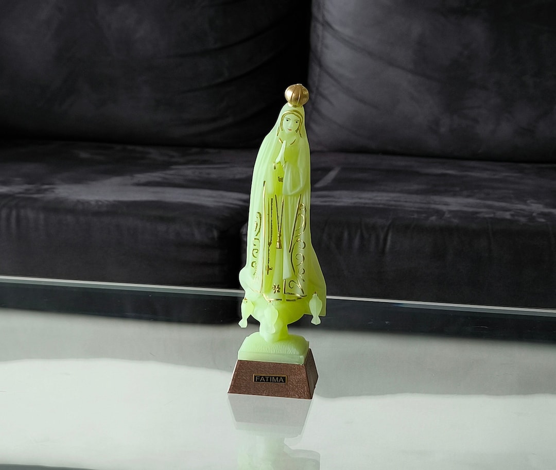 Our Lady of Fatima 7.08" Statue Figurine Mary Virgin Phosphorescent ...