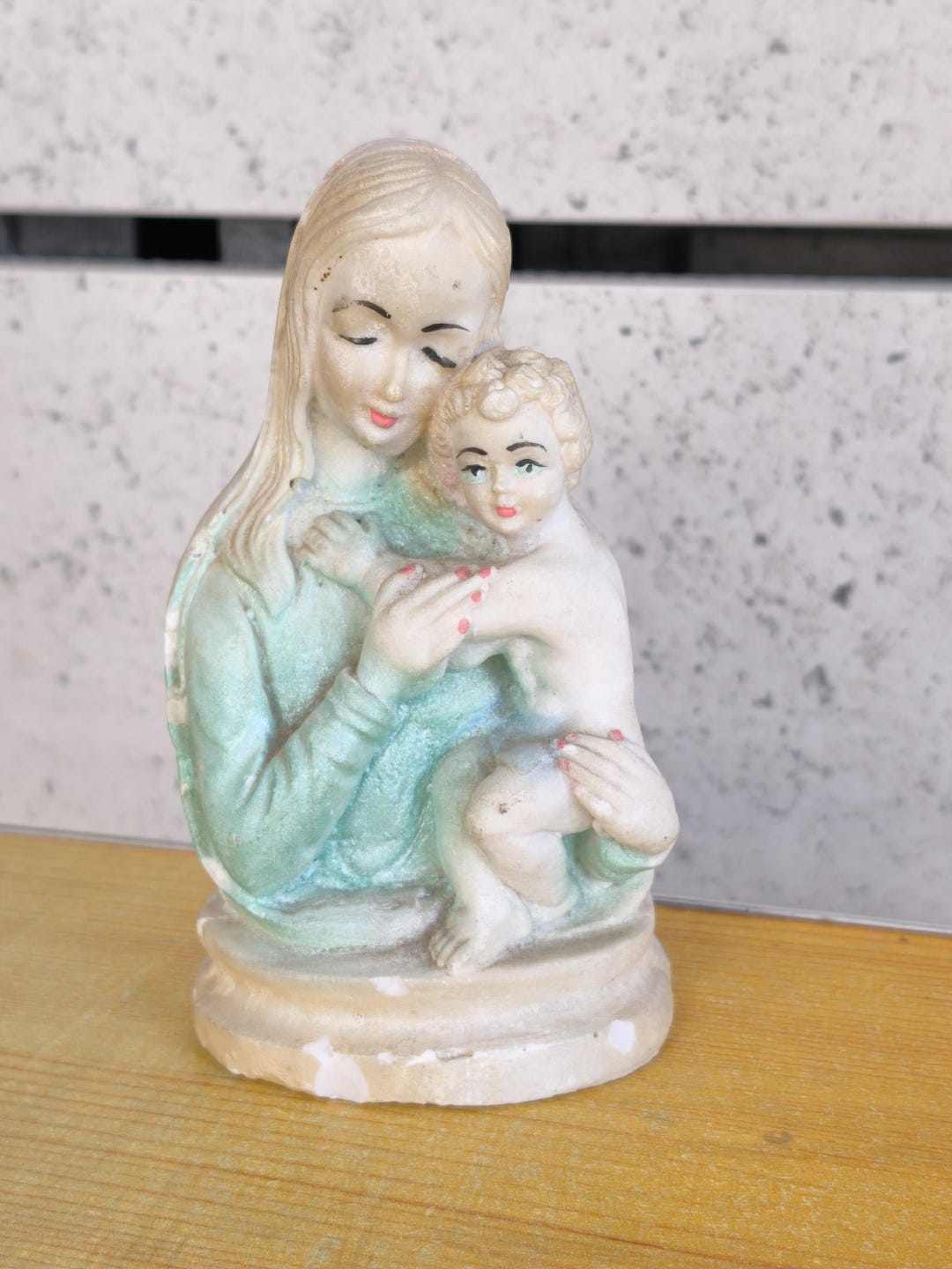 Statue Virgin Mary Jesus Child Figure Vintage Madonna Mother - Etsy