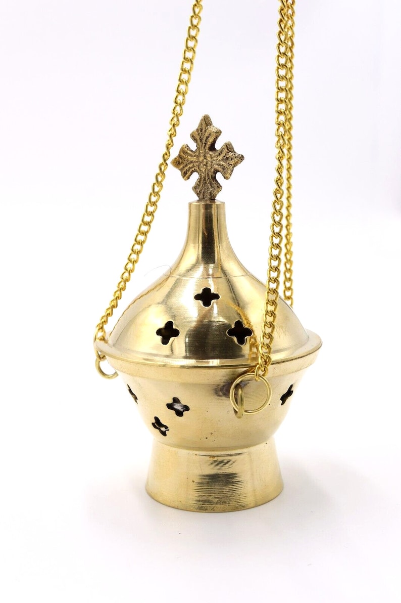 Burner Incense Orthodox Church Gold Cross Holy Land Christianity - Etsy