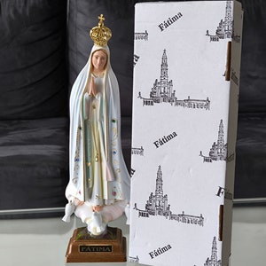 Our Lady of Fatima Statue Figurine Mary Virgin Made in Fatima, Portugal ...