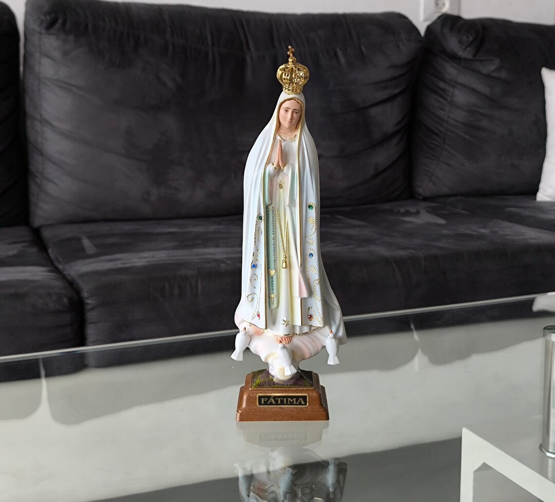 Our Lady of Fatima Statue Figurine Mary Virgin Made in Fatima, Portugal ...