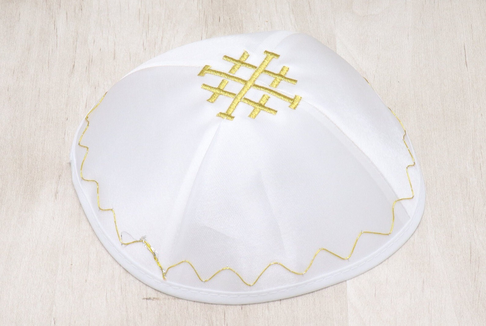 Cardinals Cap Pope Priest Hat Pastor Cross White Gold Jerusalem Holy ...