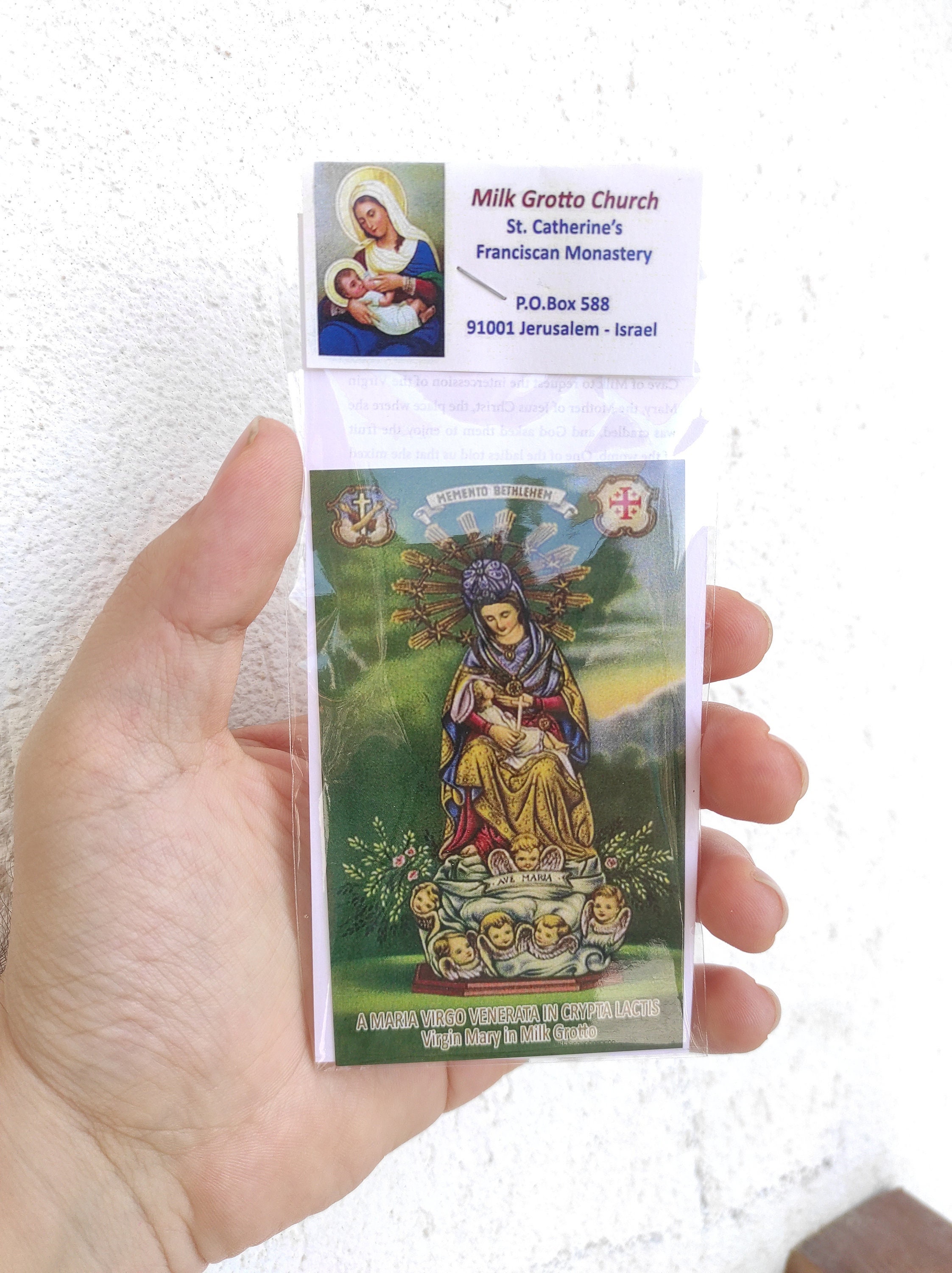 Milk Grotto Rock Powder From Milk Church Holy Land Bethlehem Virgin ...