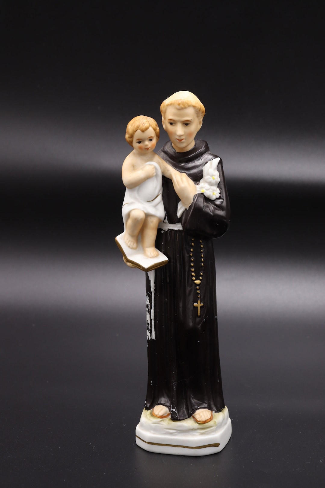 Saint Anthony Child Jesus Statue Vintage Figure Christianity Religion ...
