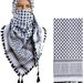 Kufiyah Scarf Palestinian Keffiyeh Arab White Black - Etsy