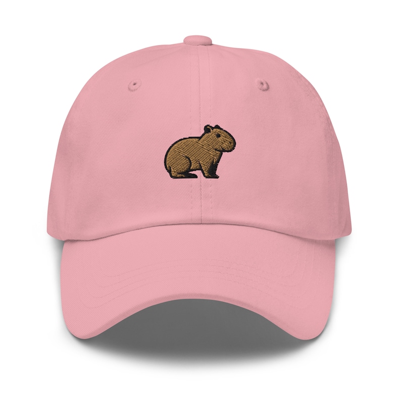 Capybara Baseball Cap, Embroidered Capybara 6 Panel Dad Hat, Fun Capy ...