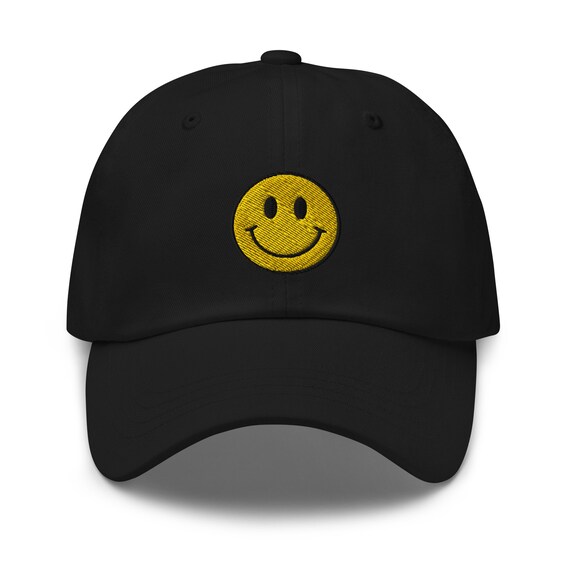 Smiley Face Cap Retro Smiley Face Smiley Face Embroidered - Etsy Israel