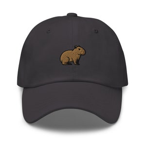 Capybara Baseball Cap, Embroidered Capybara 6 Panel Dad Hat, Fun Capy ...