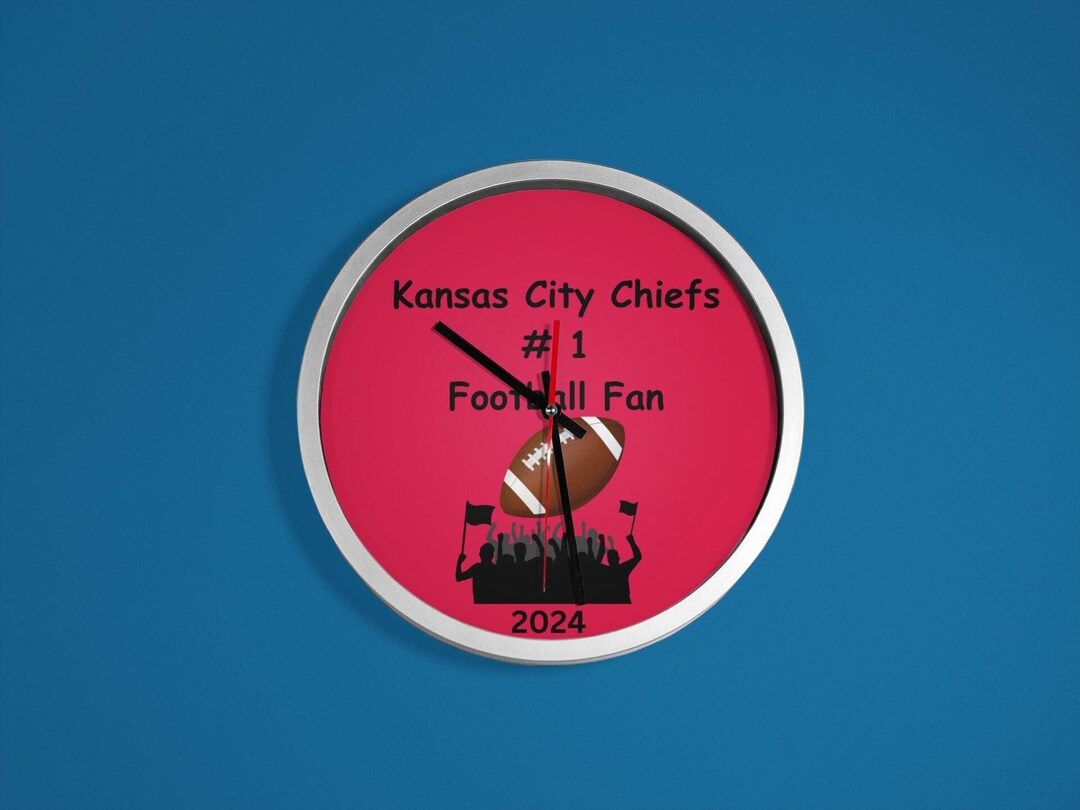 Kansas City Chiefs 1 Fan Wall Clock NFL Sports Team Home Decor ...