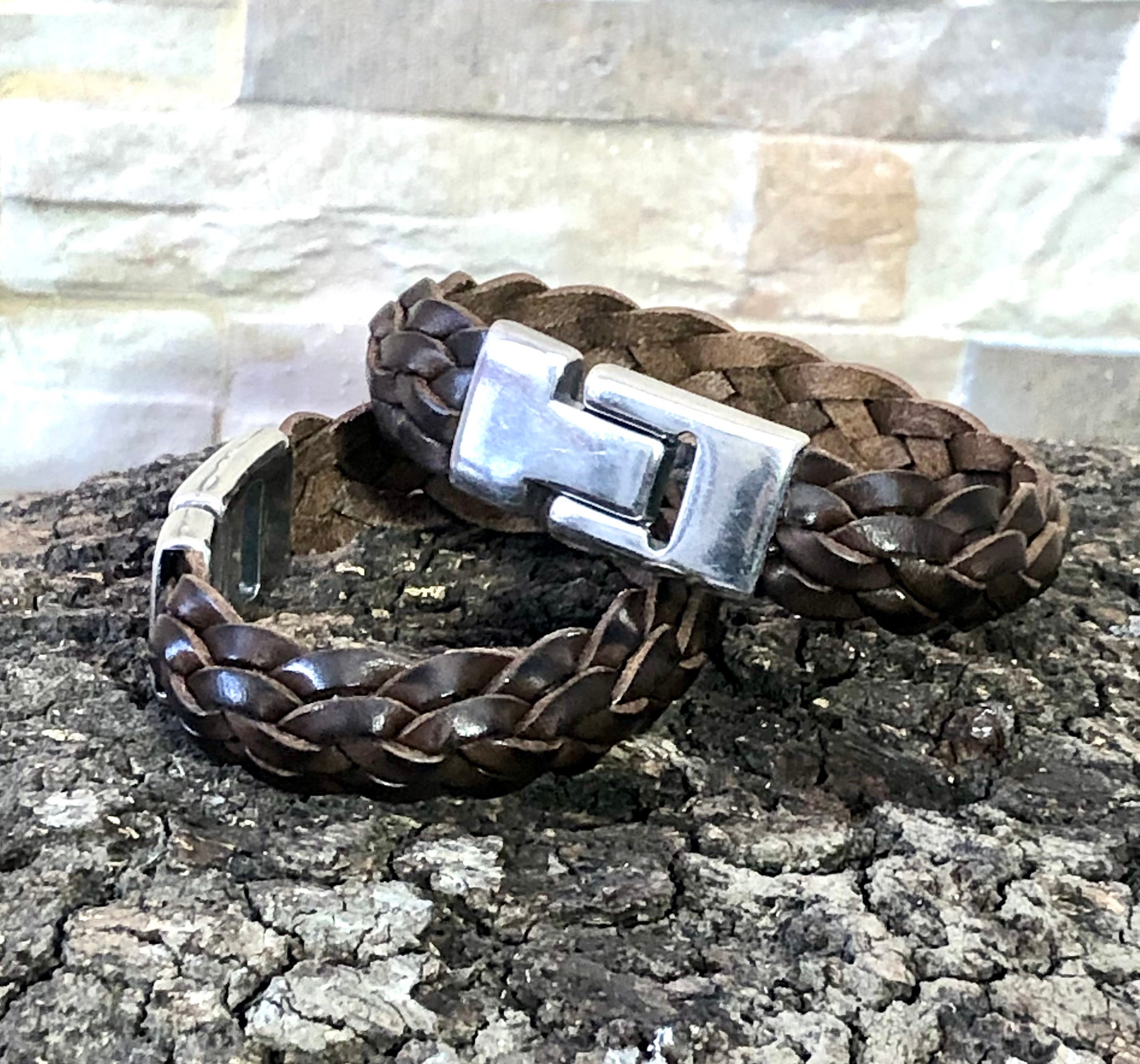 Elevated Braid Bracelet BRIDGE MODEL Italian Leather and - Etsy