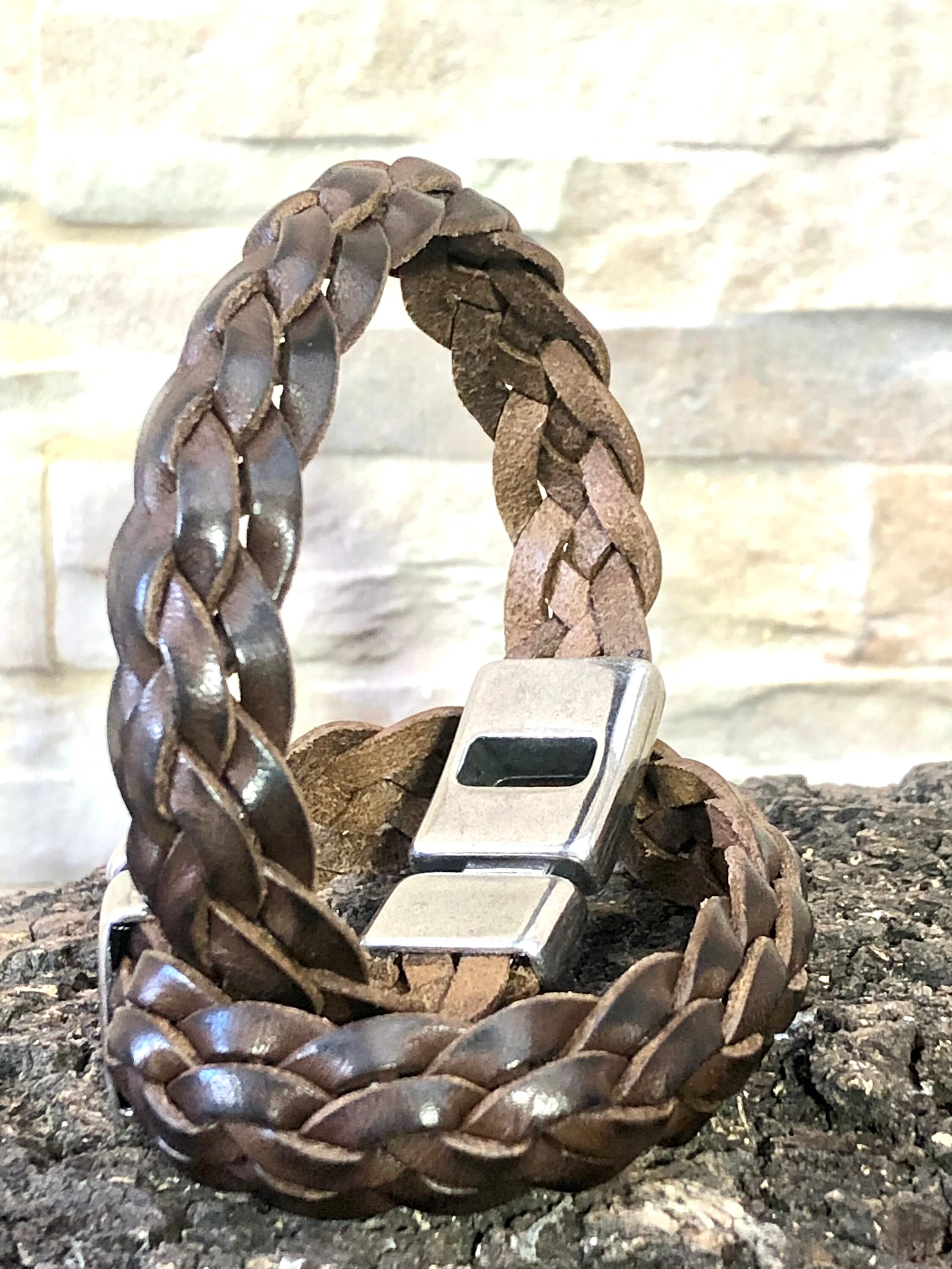 Elevated Braid Bracelet BRIDGE MODEL Italian Leather and - Etsy