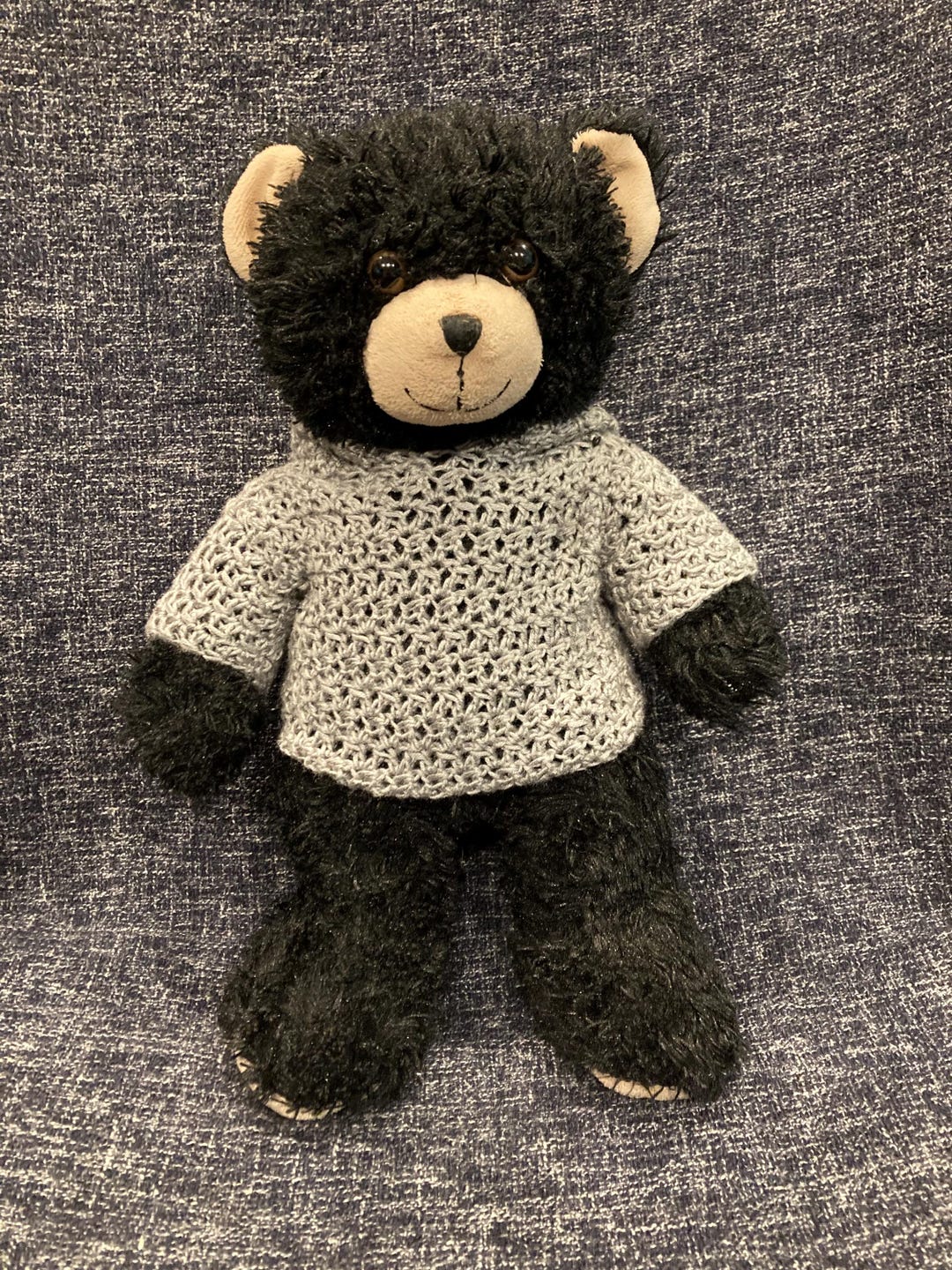 Crocheted Chainmail Shirt With Hood for Build-a-bears, Stuffed Animals ...