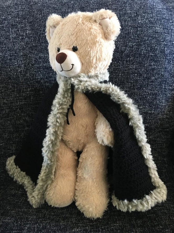 Crocheted Fur Cloak for Build-a-bears, Stuffed Animals - Etsy