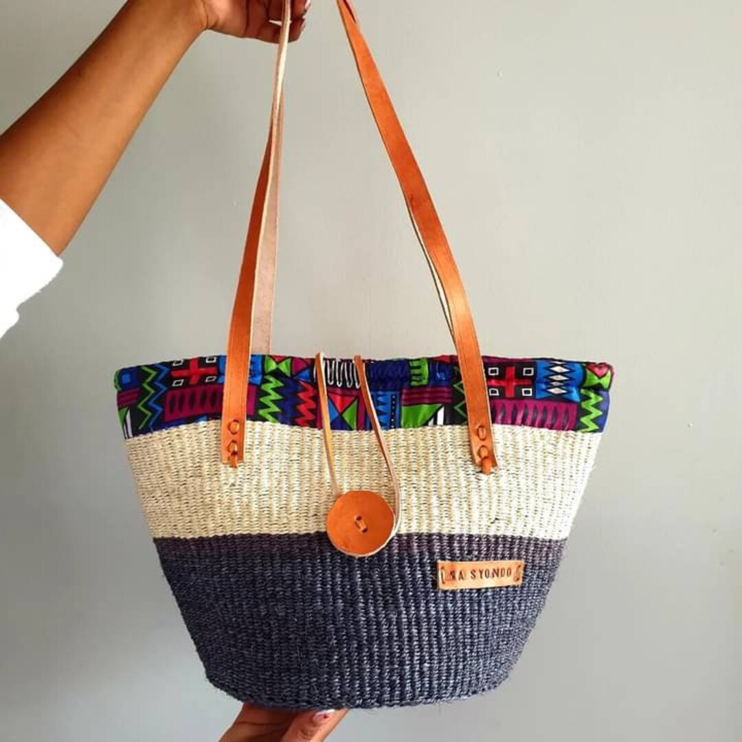 Sisal Woven Tote Bag Maasai Bag Hand Made Sisal Bag Ladies Bag - Etsy