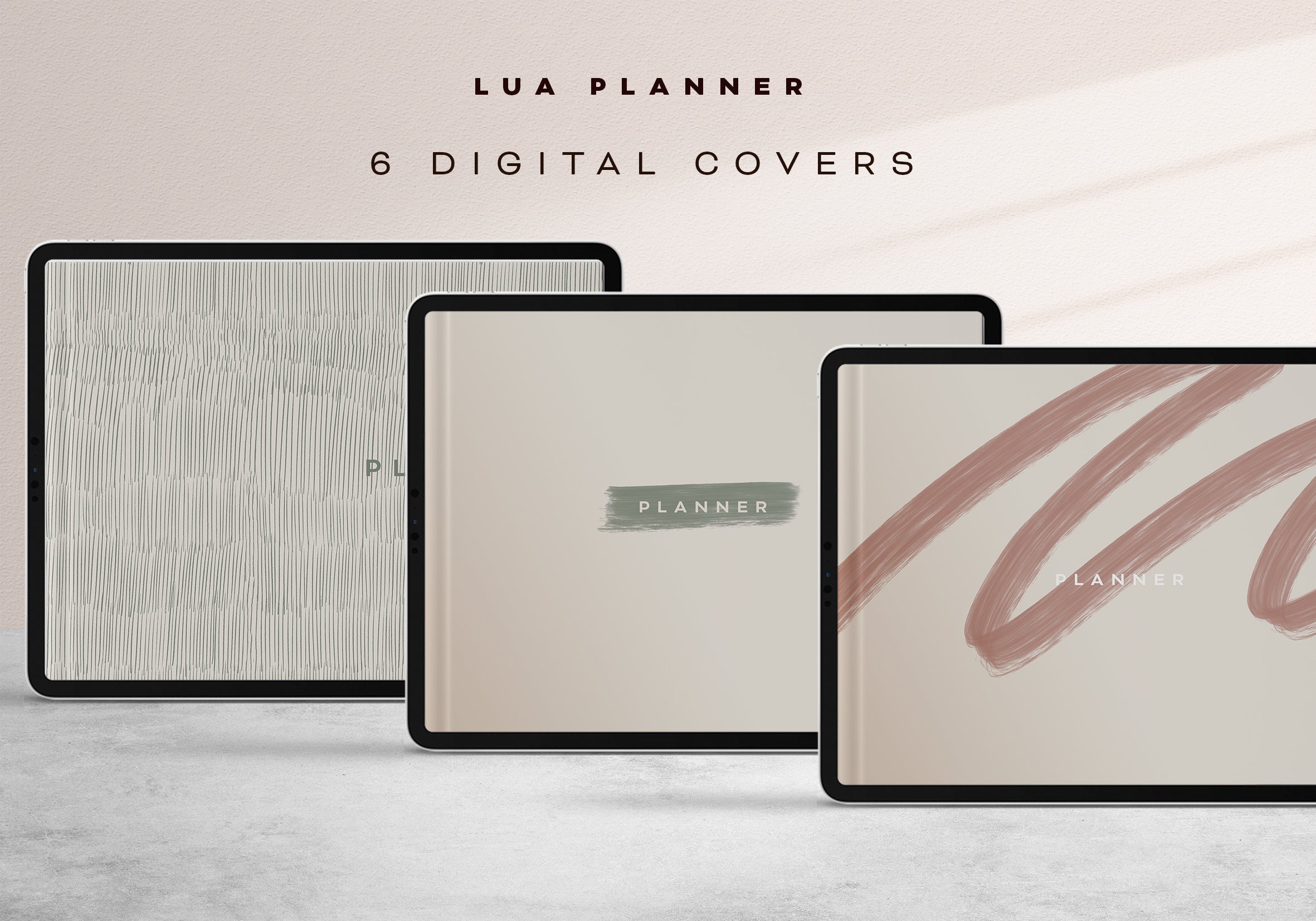 6 Digital Planner Covers goodnotes Cover for Planner iPad Planner Cover ...