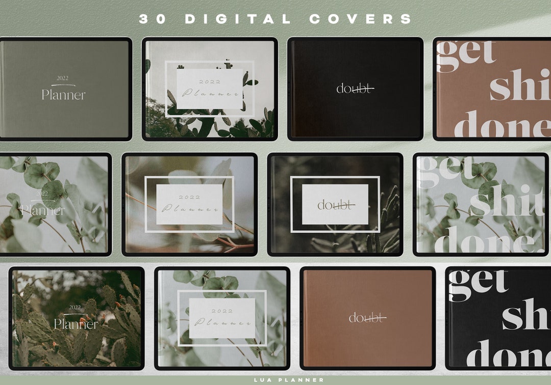 30 Digital Planner Covers goodnotes Cover for Planner iPad Planner ...