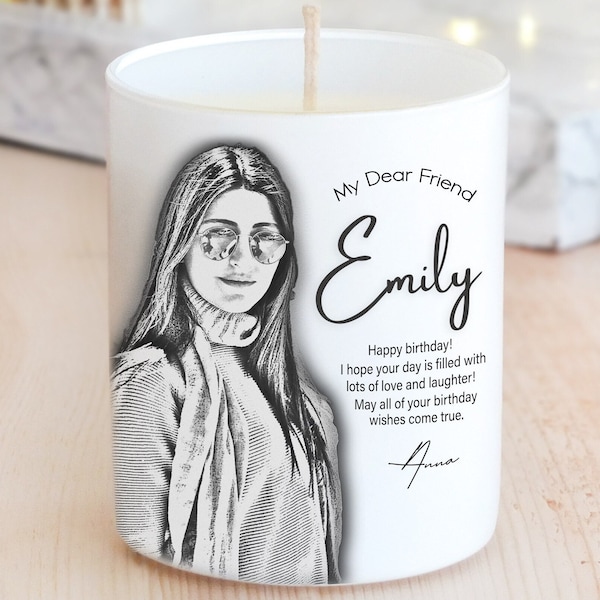 Customized Name Candle, Personalized Unique Gift for Her, Handmade ...