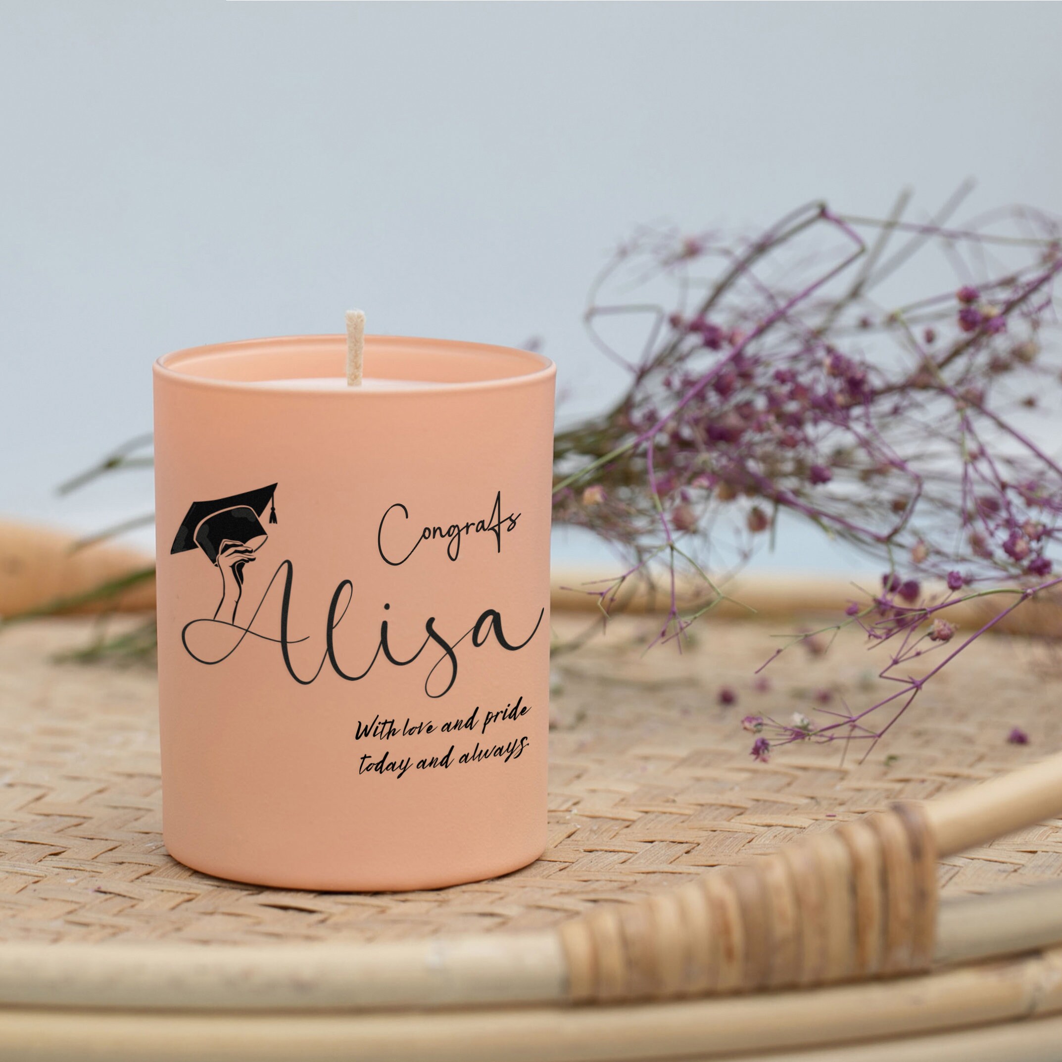 Graduation Gift Personalized Candle, College Graduation Candle Gift for ...