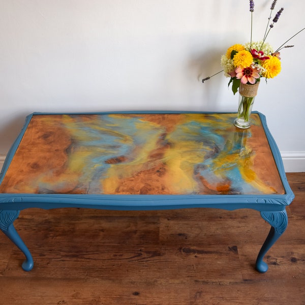 Painted Coffee Table - Etsy