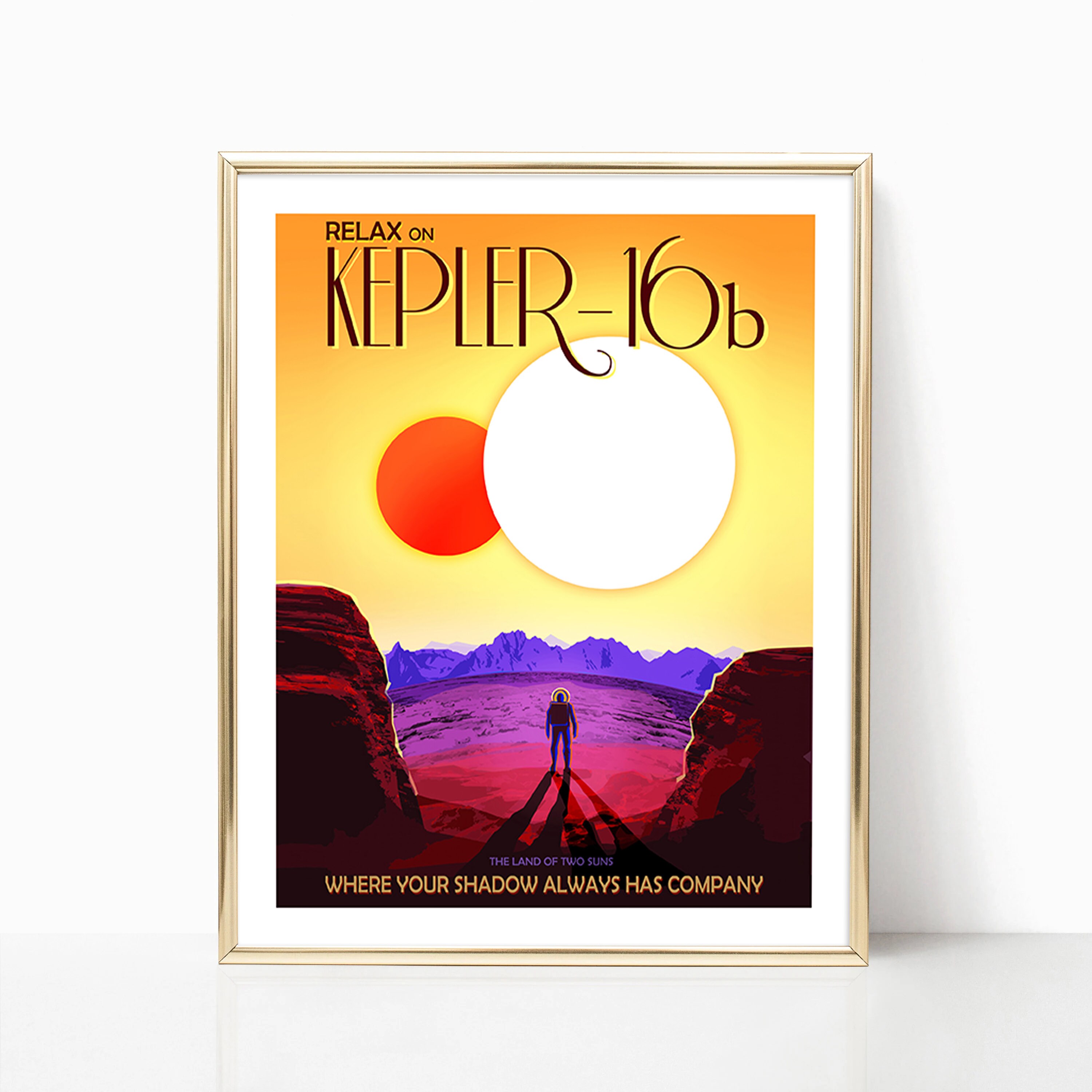 Kepler 16b NASA Space X Travel Planet Poster Wand Kunst - Etsy.de