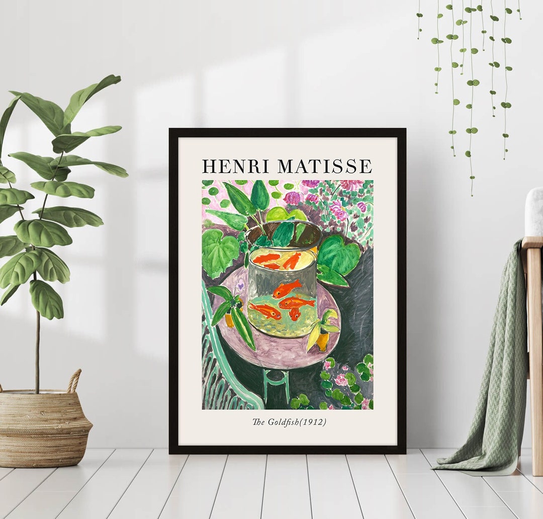 Henri Matisse the Goldfish Exhibition Poster Canvas Print Poster Frame ...